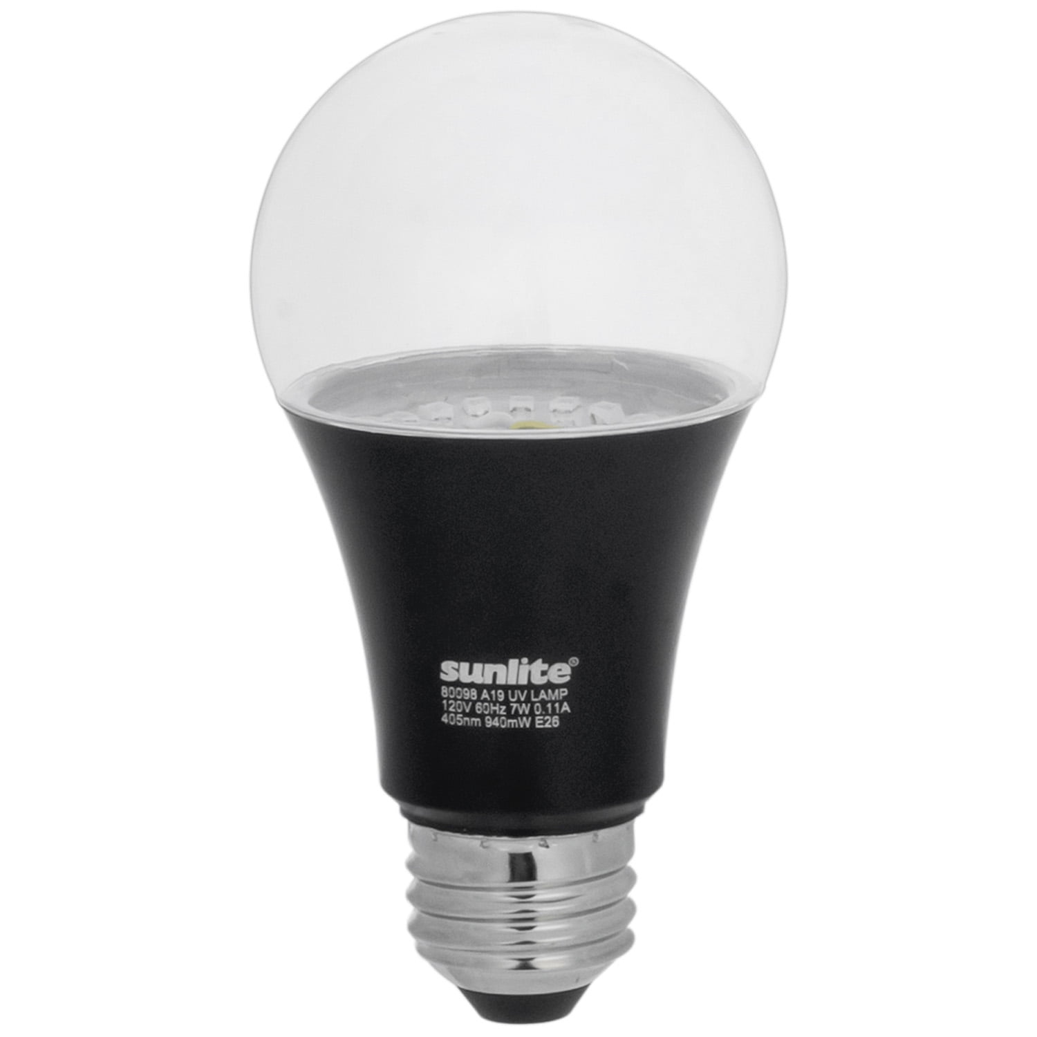 Diodesy- Pack of 3 A19/LED/7W/BLB/3PK UV LED Black Light Bulb, 7W ...