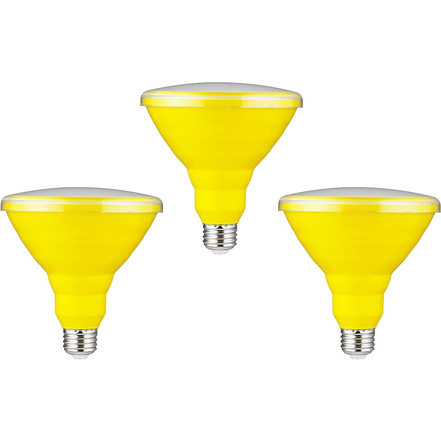 Diodesy- Pack of 3 PAR38/LED/15W/Y PAR38 Yellow LED Bug Light Bulb, 15 ...