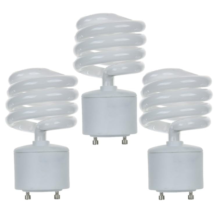 Diodesy- Pack of 3 SL23/GU24/41K CFL Spiral Light Bulb, T3 Compact ...