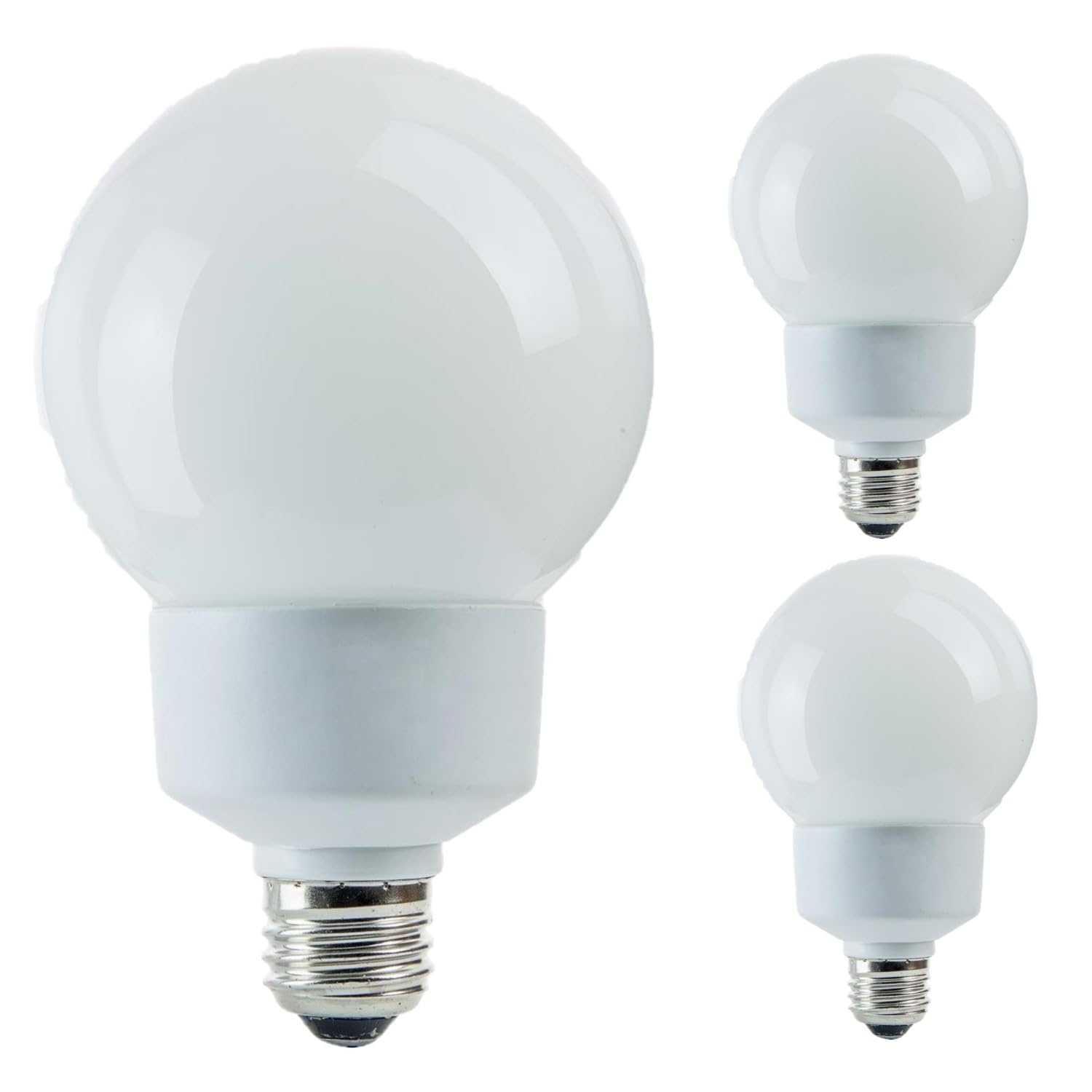Diodesy- Pack of 3 SLG25/G30/50K G25 LED Globe Light Bulb, Compact ...