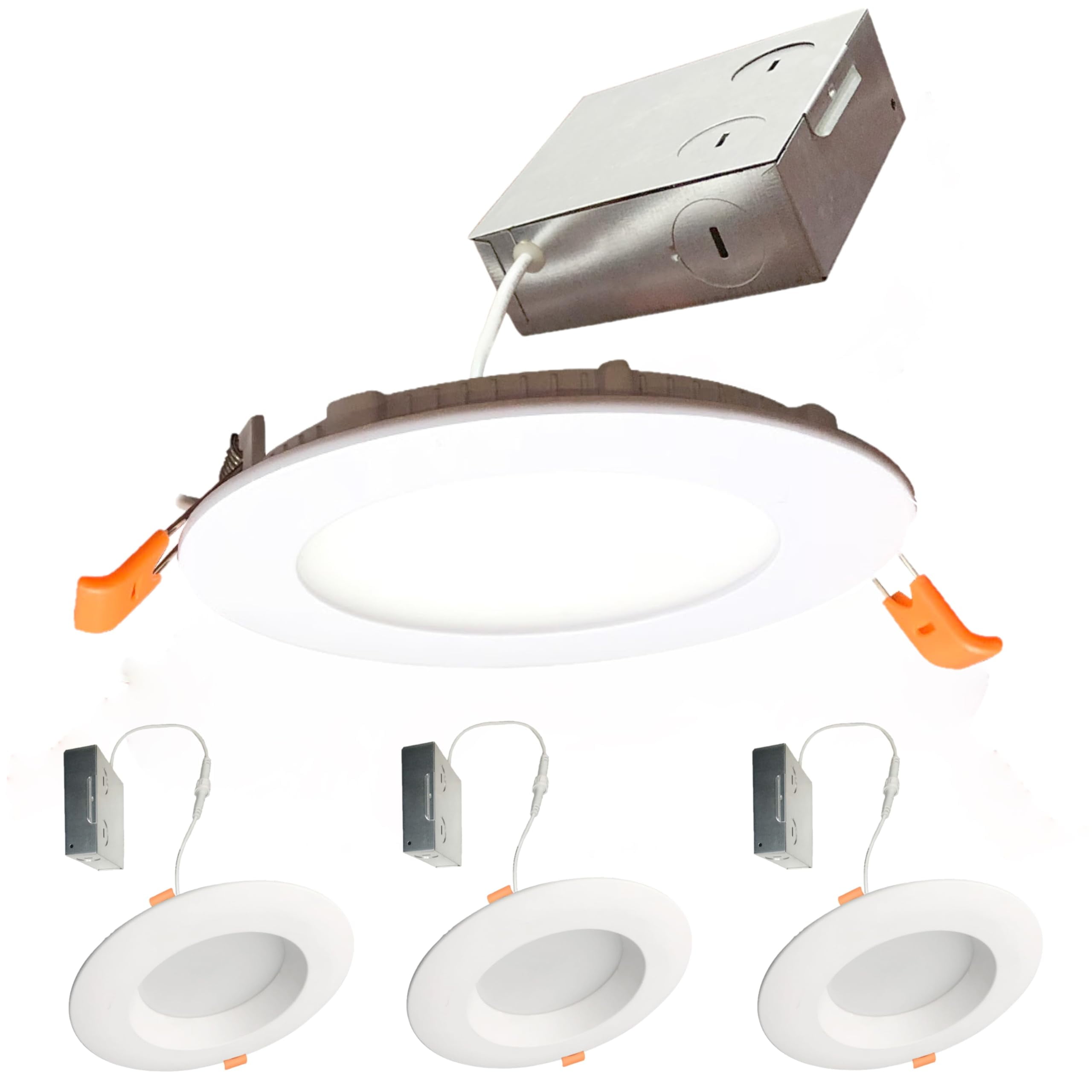 Diodesy- Pack of 4 LED14RECJBOXDL/6/5CCT/827-850/WHRD/D 6 Inch High ...