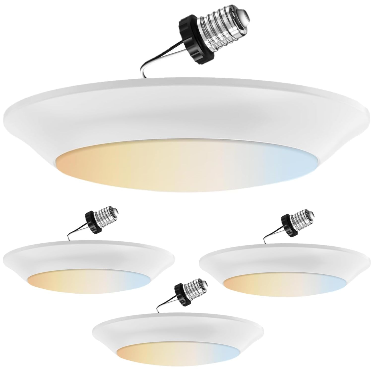 Diodesy- Pack of 4 LFX/DISC/7?/15W/5SCT/V2 LED Disc Light Surface Flush ...