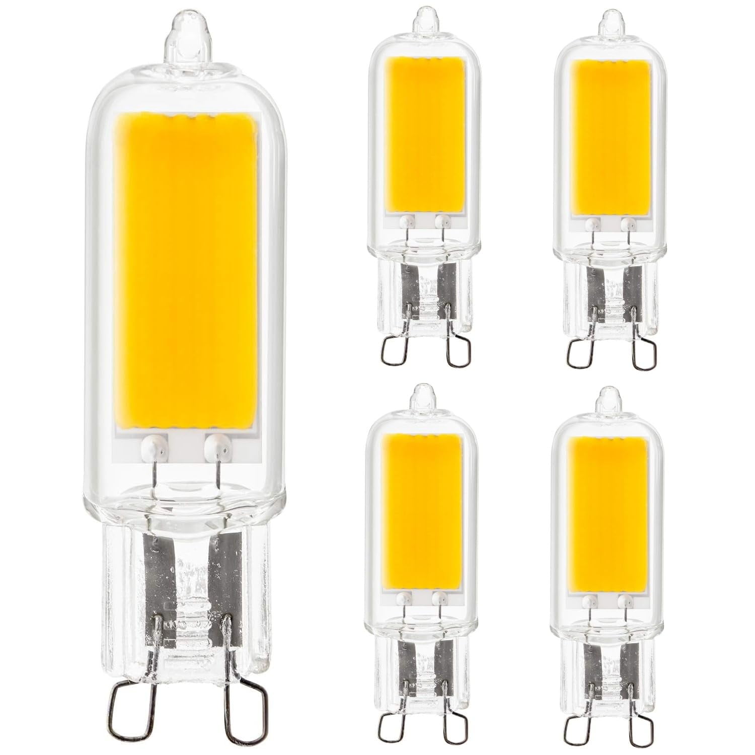 Diodesy- Pack of 5 G9/LED/4W/CL/120V/50K G9 LED Halogen Light Bulbs for ...