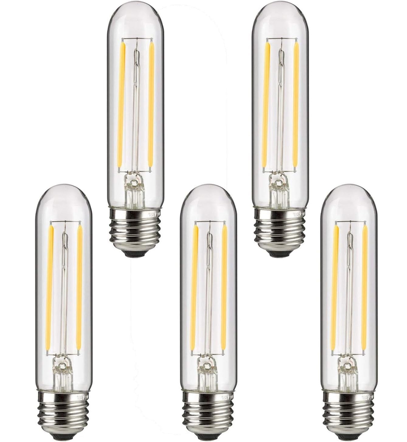 Diodesy- Pack of 5 T10/LED/FS/2W/E26/CL/22K/126MM T10 LED Dimmable ...