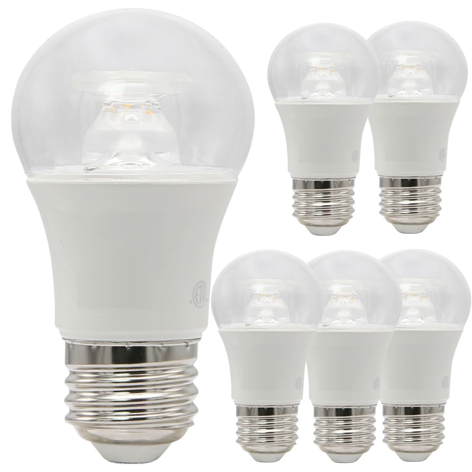 Diodesy- Pack of 6 A15/LED/6W/940 Candelabra LED Round Bulb, Ceiling ...