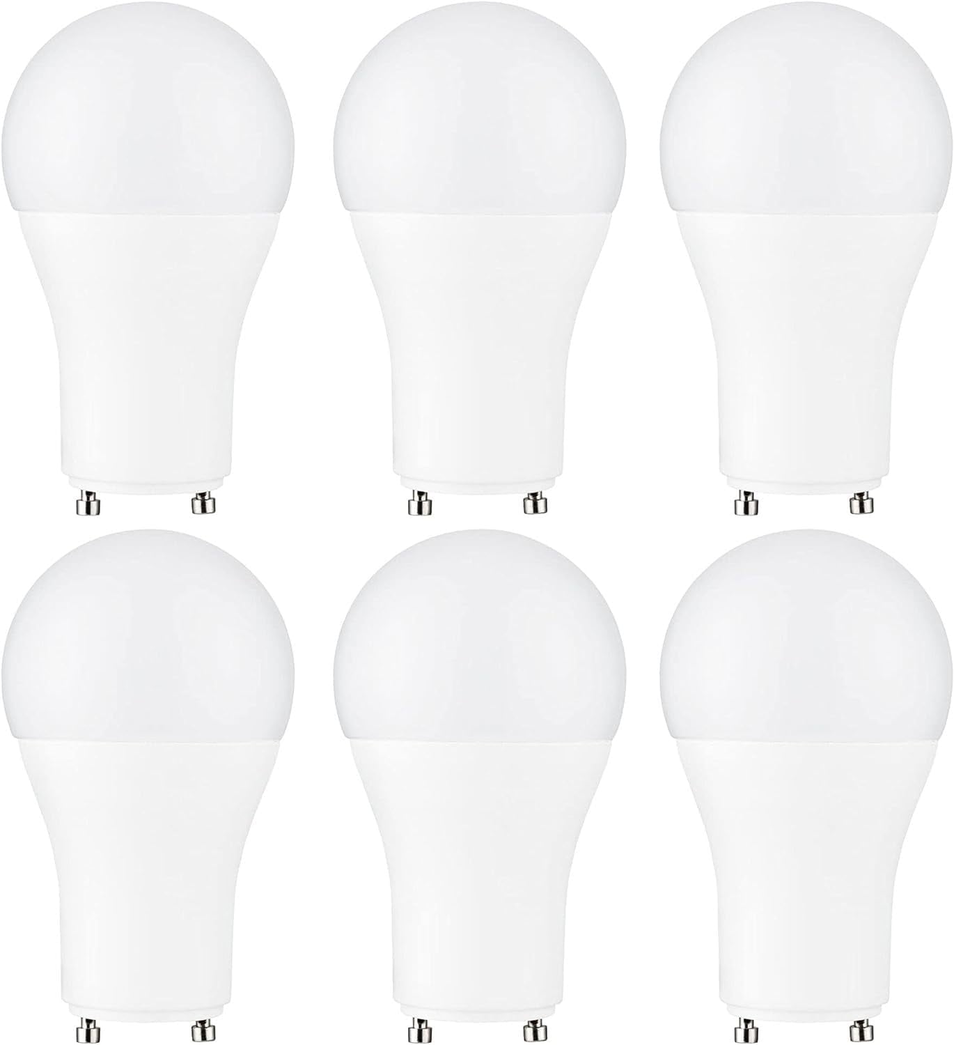 Diodesy- Pack of 6 A19/GU24/LED/10W/CRI90/27K GU24 LED Light Bulb ...