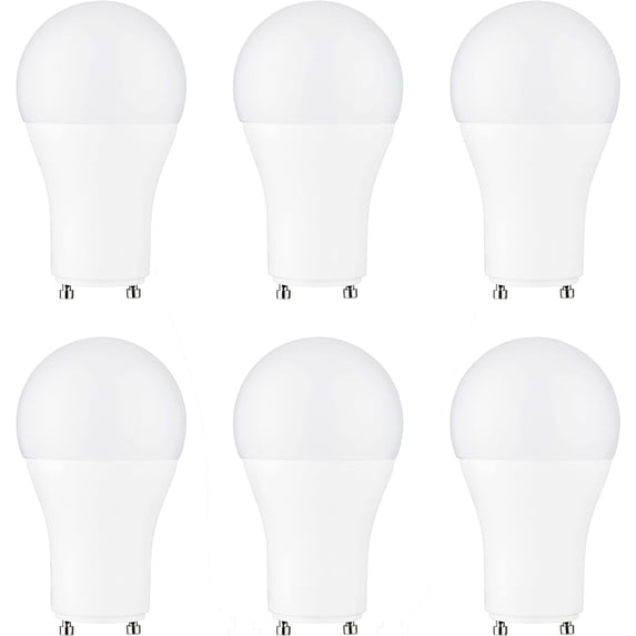 Diodesy- Pack of 6 A19/GU24/LED/12W/27K GU24 LED Light Bulb, 2700K Warm ...
