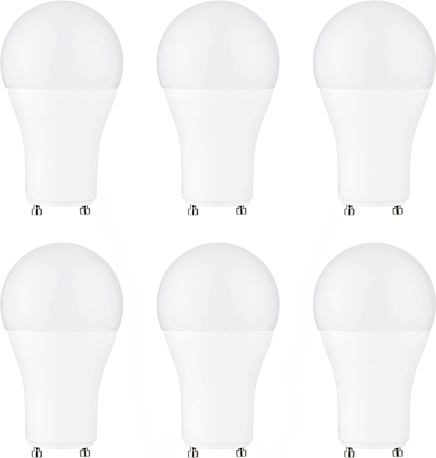 Diodesy- Pack of 6 A19/GU24/LED/14W/50K GU24 LED Light Bulb, 5000K ...