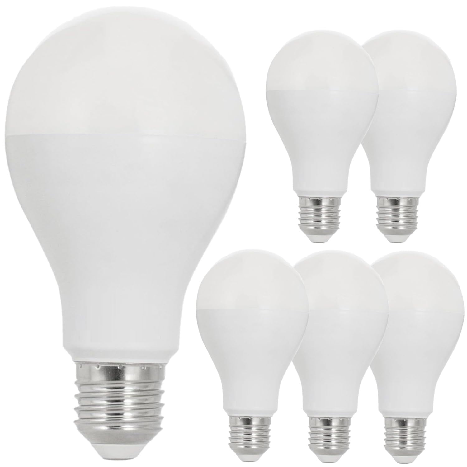 Diodesy- Pack of 6 A21/LED/18W/27K A21 LED Light Bulbs, Super Bright ...