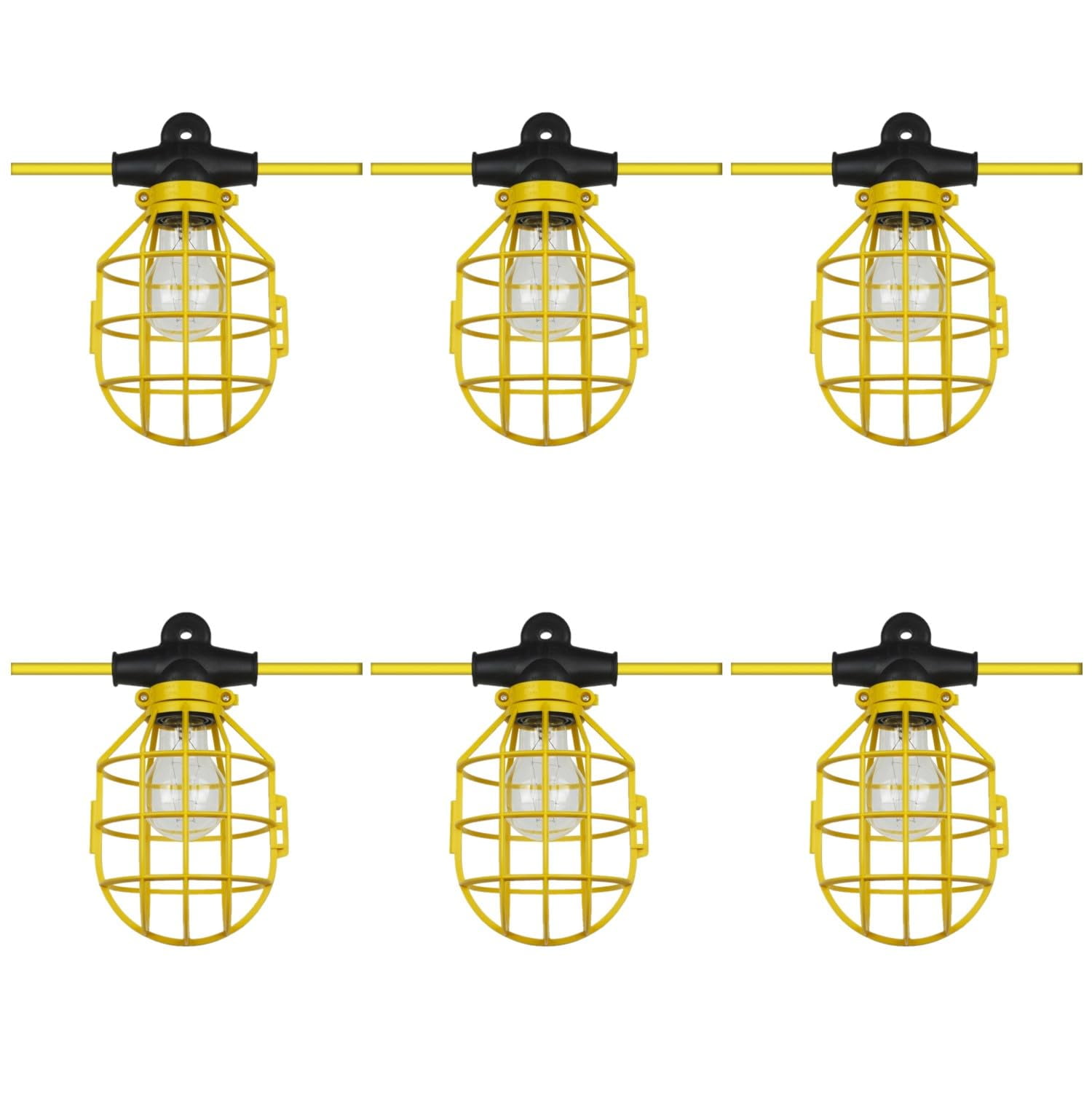 Diodesy- Pack of 6 EX50-14/2/SL Plastic Cage Temporary Light String ...