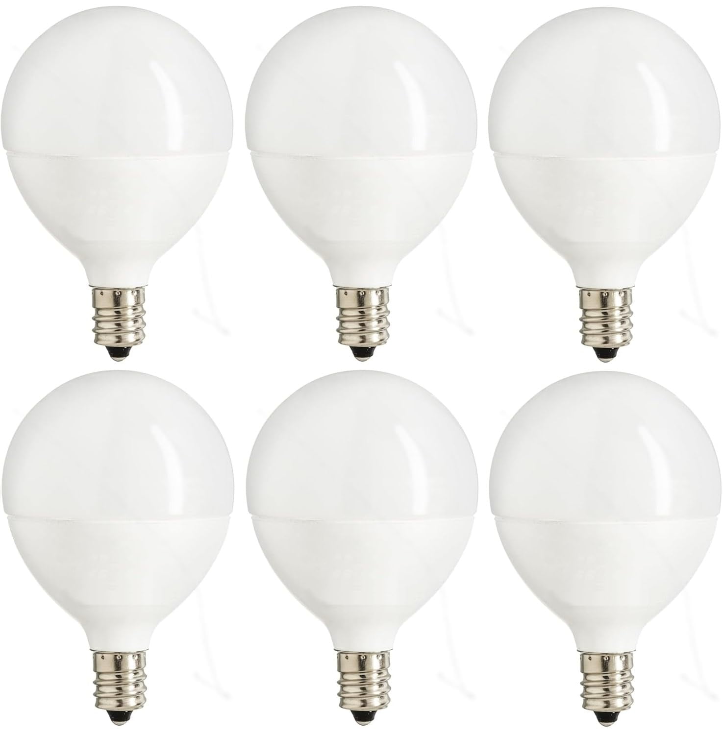 Diodesy- Pack of 6 G16.5/LED/7W/FR/40K/6PK G16.5 LED Frosted Globe ...