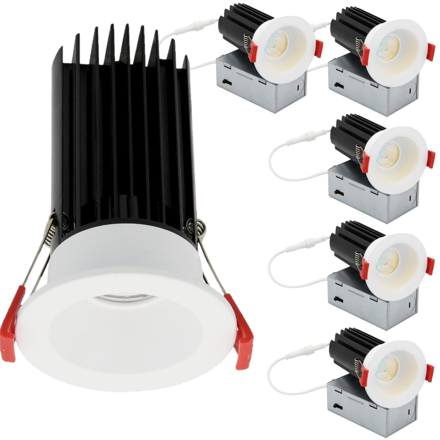 Diodesy- Pack of 6 LFX/DAD/2R/15W/90CRI/5SCT/WH 2 Inch LED Downlight ...