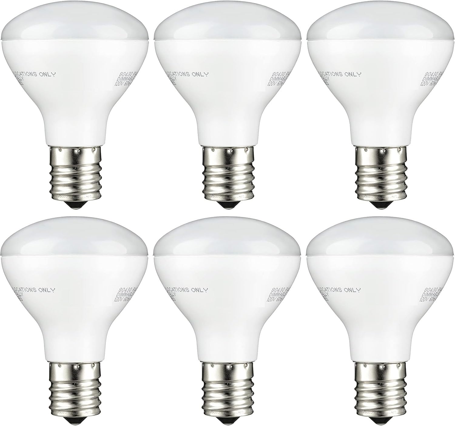 Diodesy- Pack of 6 R14/LED/N/E17/4W/D/E/27K R14 Mini Reflector LED ...