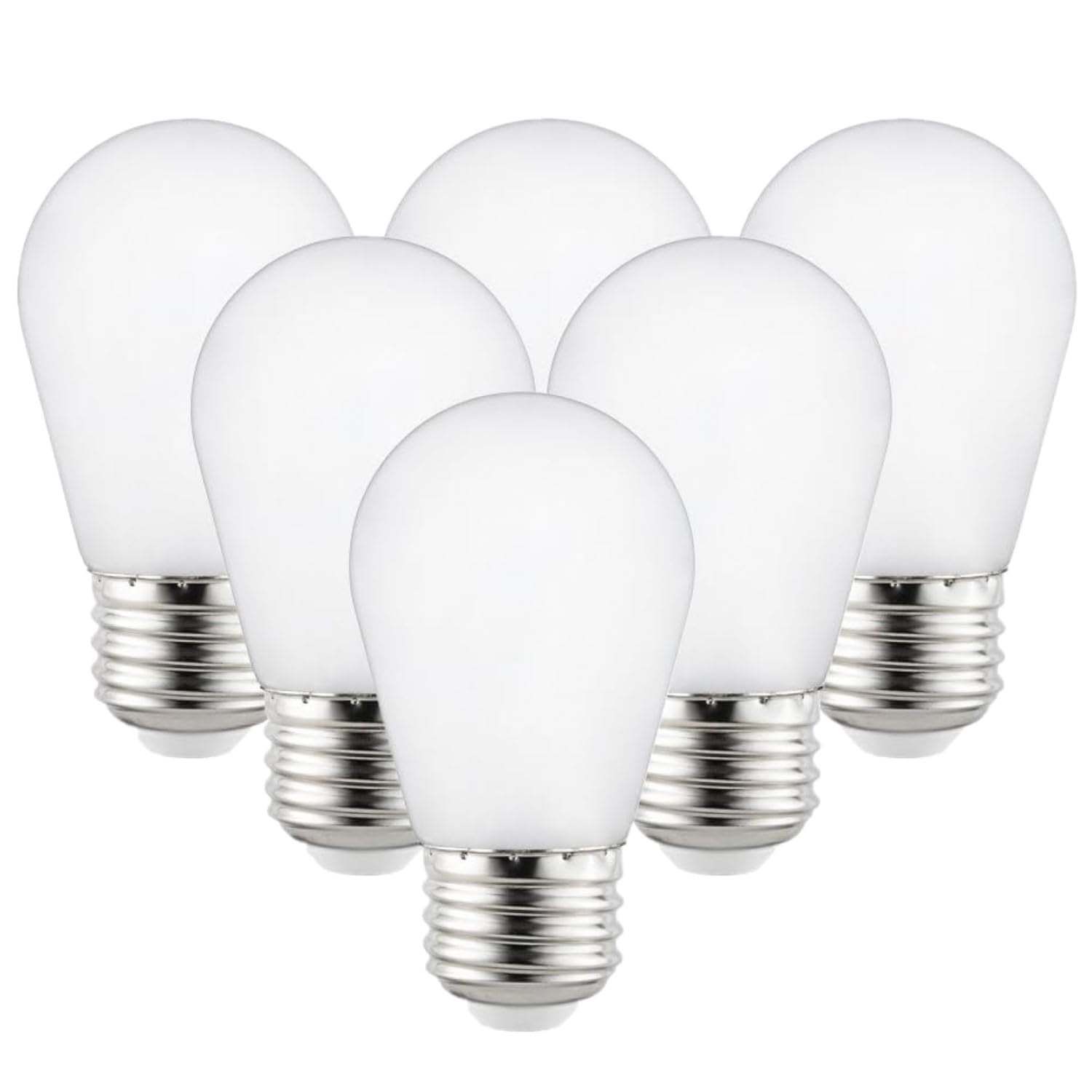 Diodesy- Pack of 6 S14/LED/FR/1W/27K/E26/6PK S14 LED String Light Bulb ...
