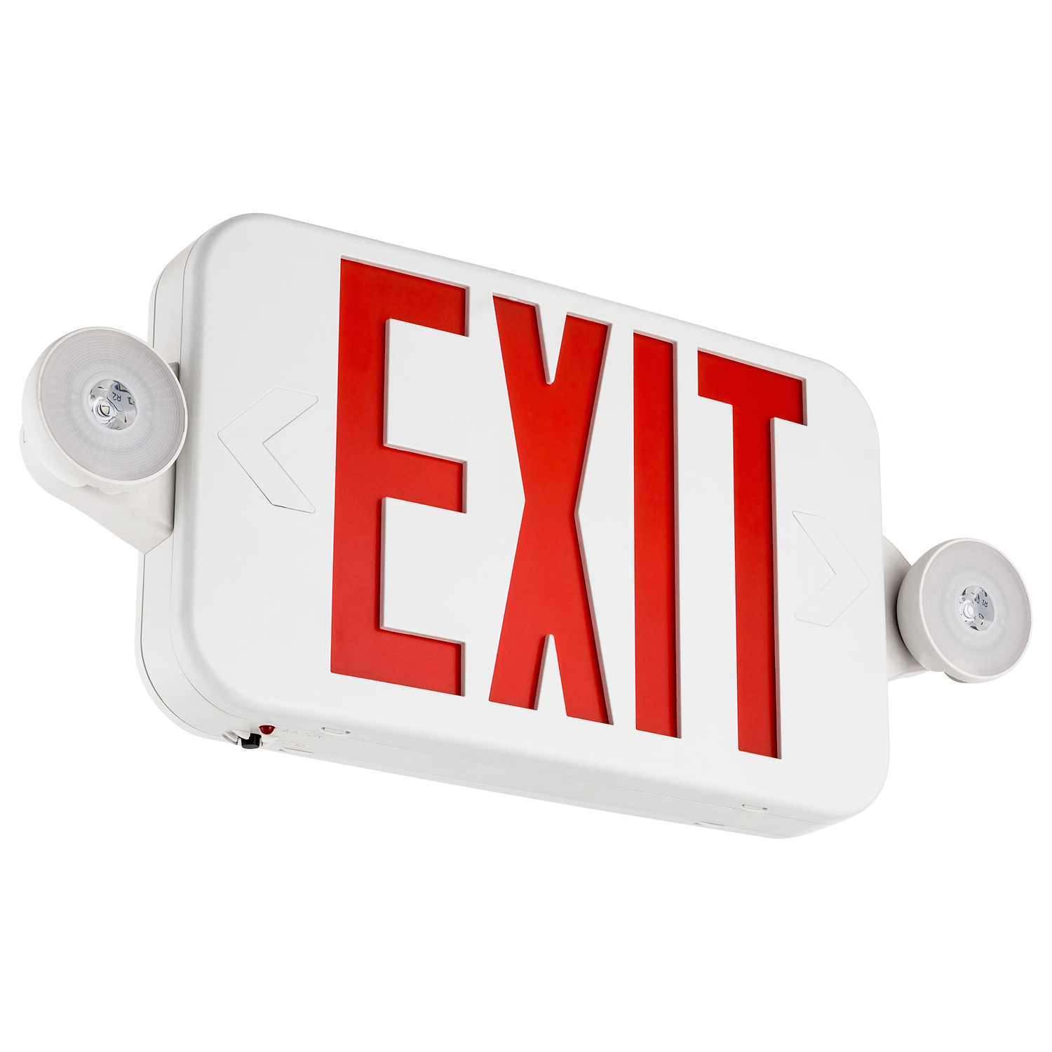 Diodesy Rectangular Plastic LED Exit Sign - Directional Arrow Knockouts ...