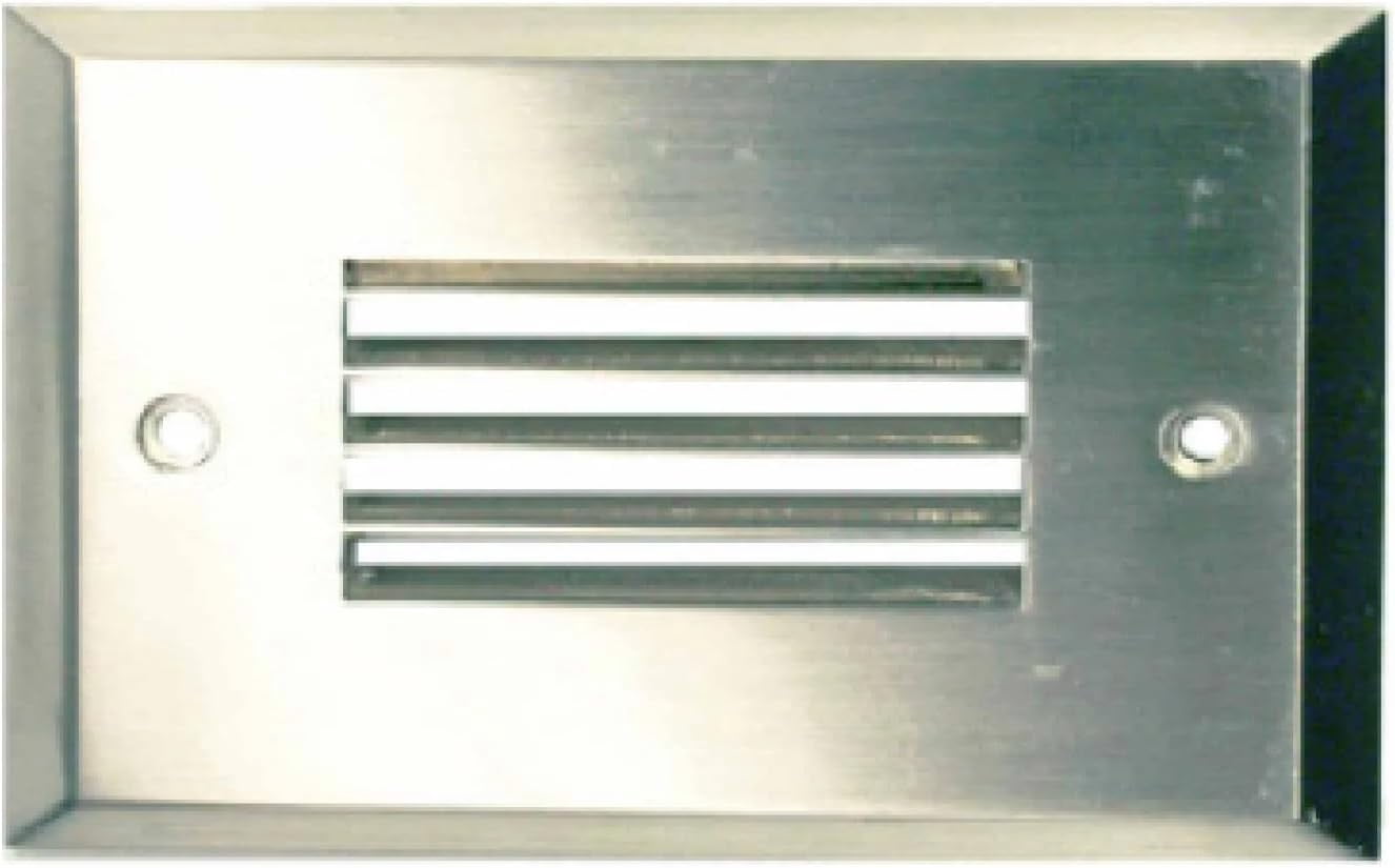 Diodesy- SL/HLV/BN Step Cover Louvered Plate, LED Step Light, Brushed ...