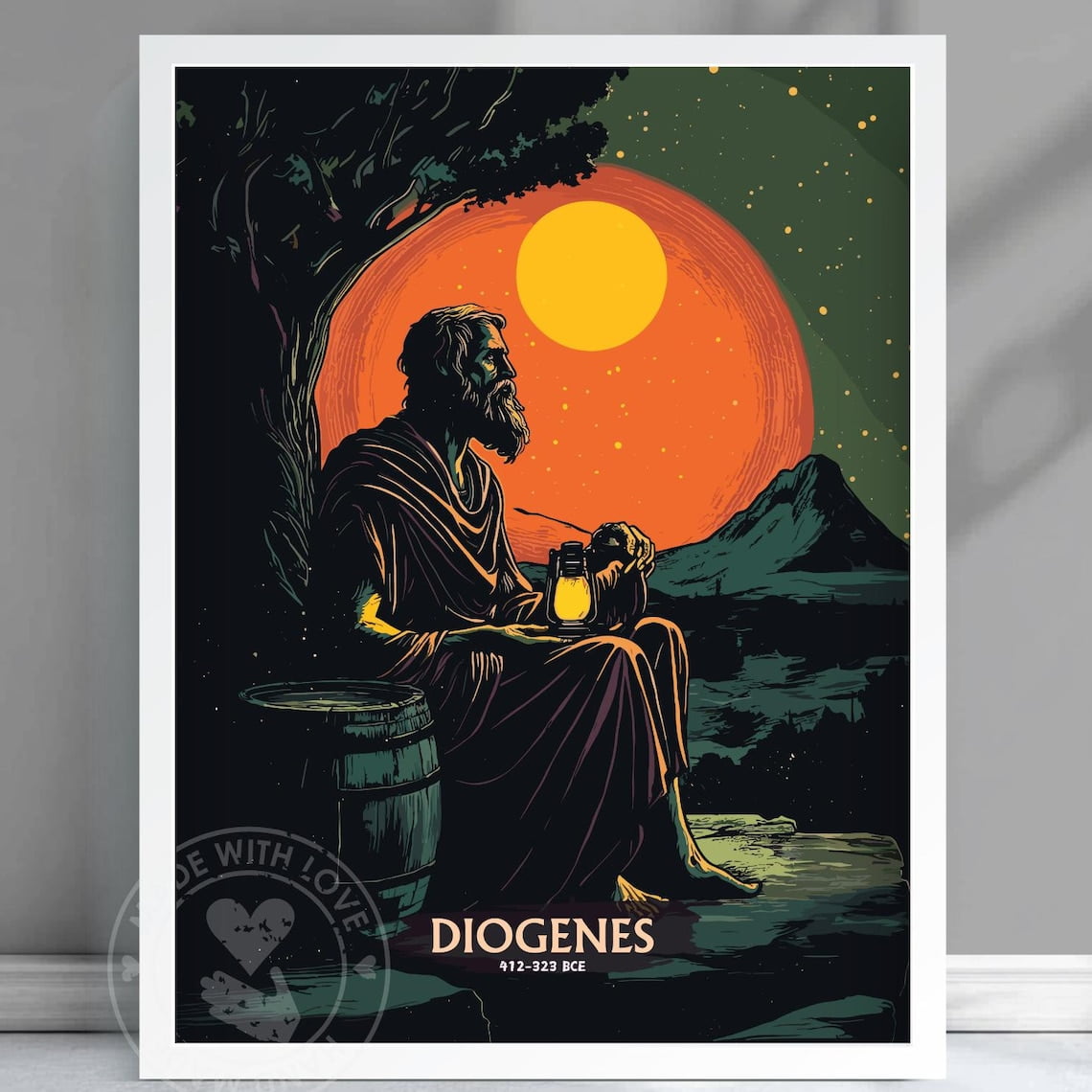 Diogenes Philosopher Print - Philosophy Poster, Stoicism Wall Art ...