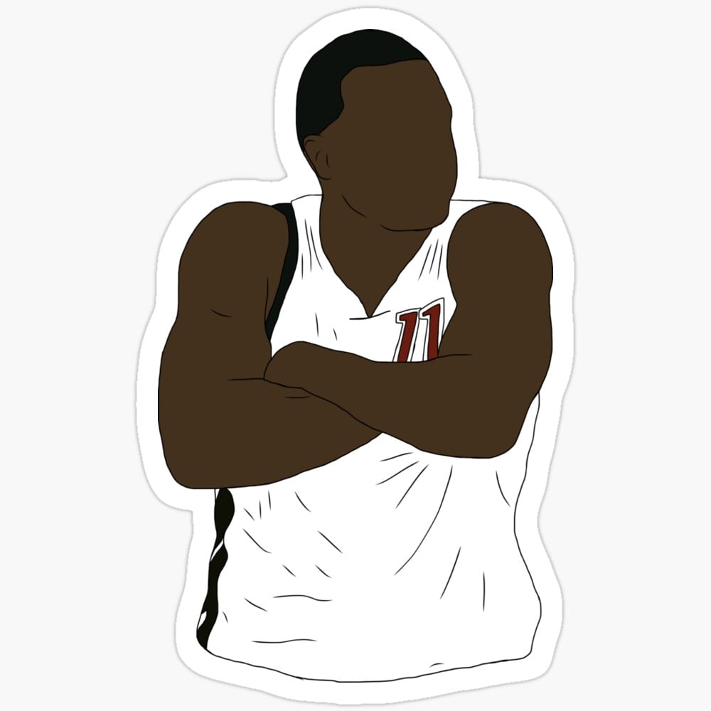 Dion Waiters Arms Crossed Sticker Phone Decal Water Bottle Stickers Car ...