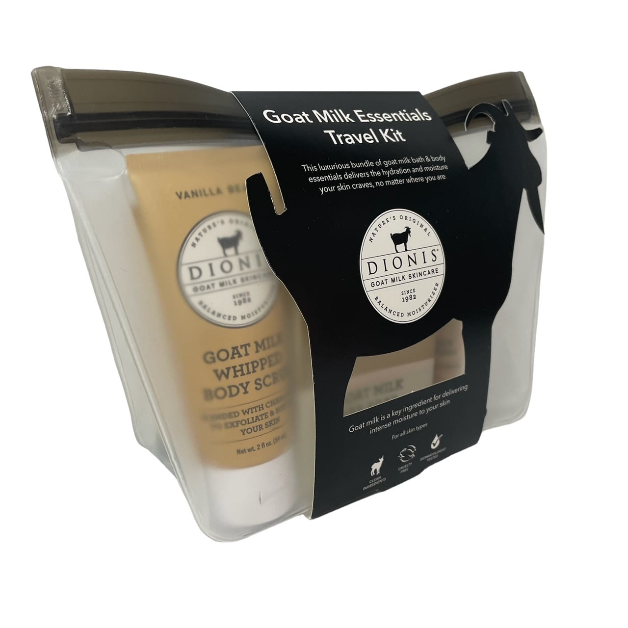 Dionis Goat Milk Bath and Body Care Lotion Essentials Travel Kit in ...