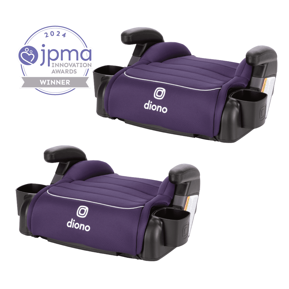 Diono Connect3 R Backless Booster, Pack of 2, Purple Wildberry ...