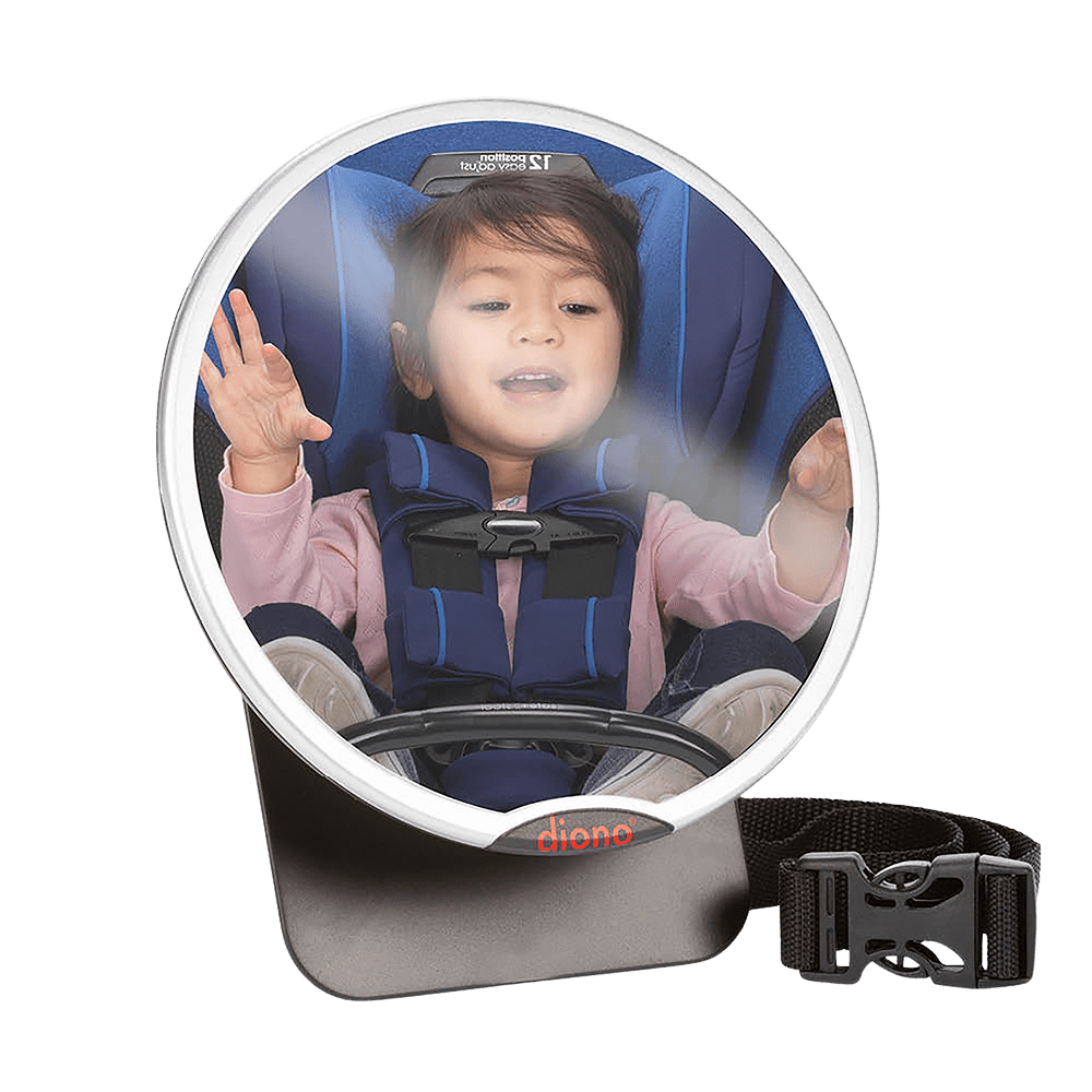 Diono Easy View 360° Baby Car Safety Mirror for Rear Facing, Silver ...
