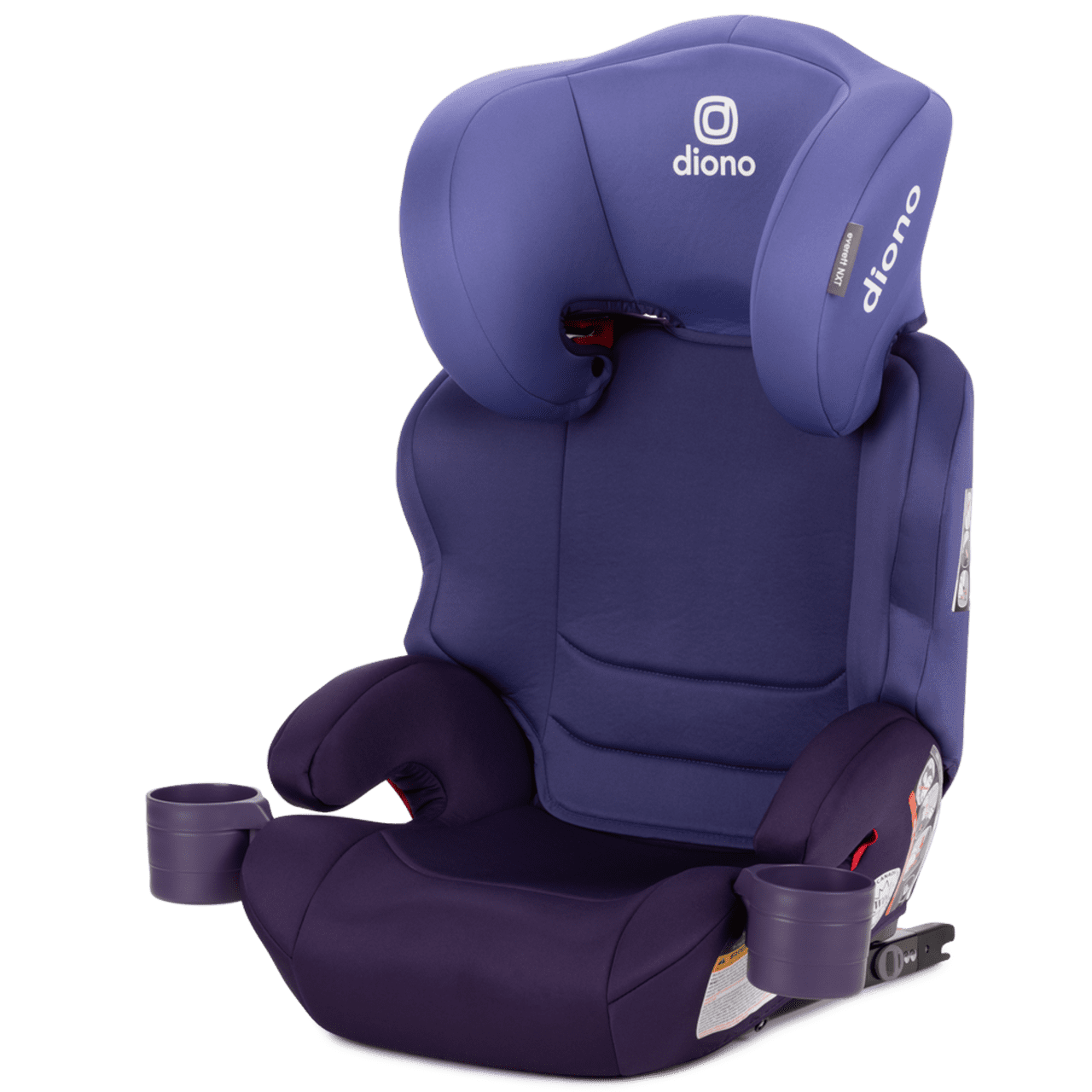 Diono Everett NXT Latch Slim Fit Lightweight Booster Car Seat, Purple ...