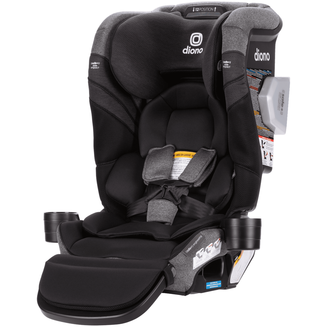Diono Radian 3RXT SafePlus Max All-in-One Convertible Car Seat, Black ...