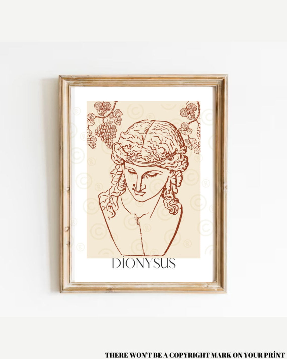 Dionysus Art, Bacchus Print, Greek God Poster, Greek Mythology Decor ...