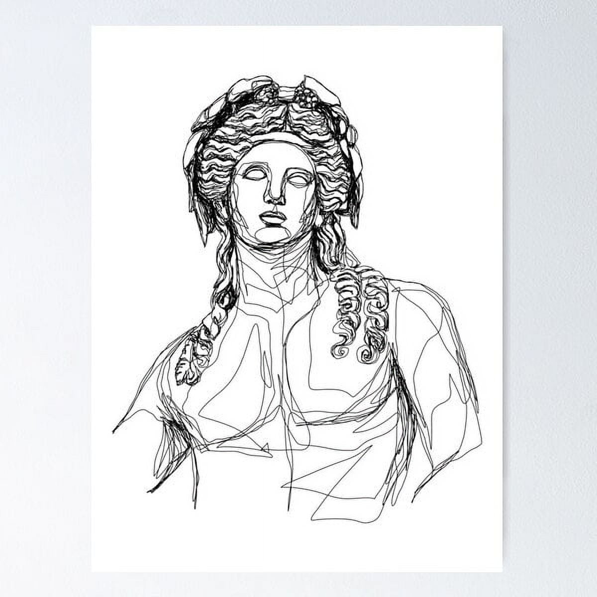 Dionysus Greek God Poster Wall Art, Modern Wall Decor For Living Room ...