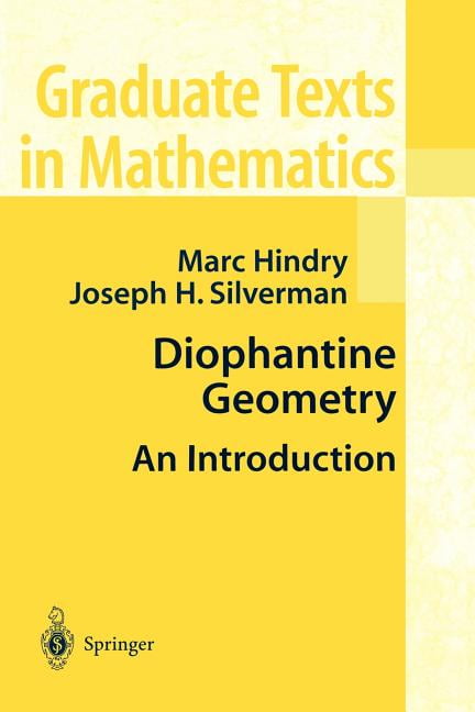 Diophantine Geometry: An Introduction (Paperback) by Marc Hindry, Joseph H Silverman - Walmart.com