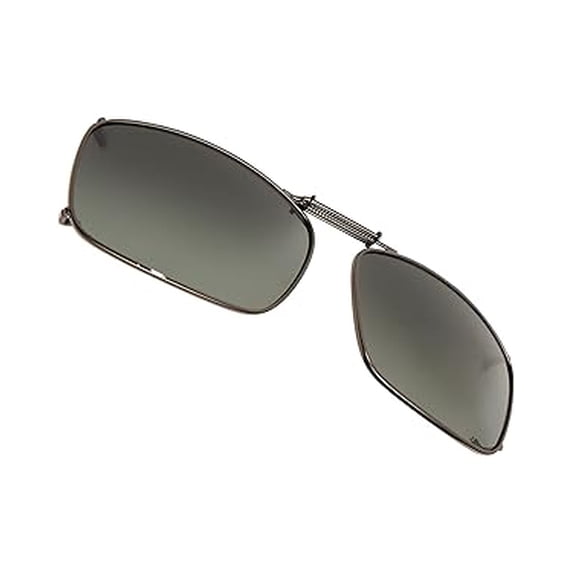Dioptics Solar Shield 15 REC Clip On Sunglasses Polarized Rectangular ...