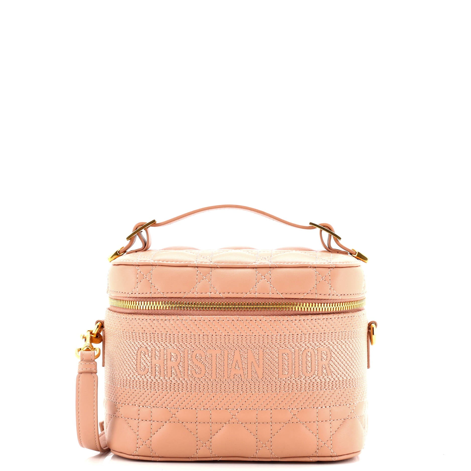 Pre-Owned DiorTravel Convertible Vanity Case Cannage Quilt Lambskin ...