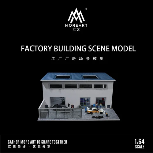 Dronehint.com Diorama 1/64 Car Garage Model Factory Building - Walmart.com