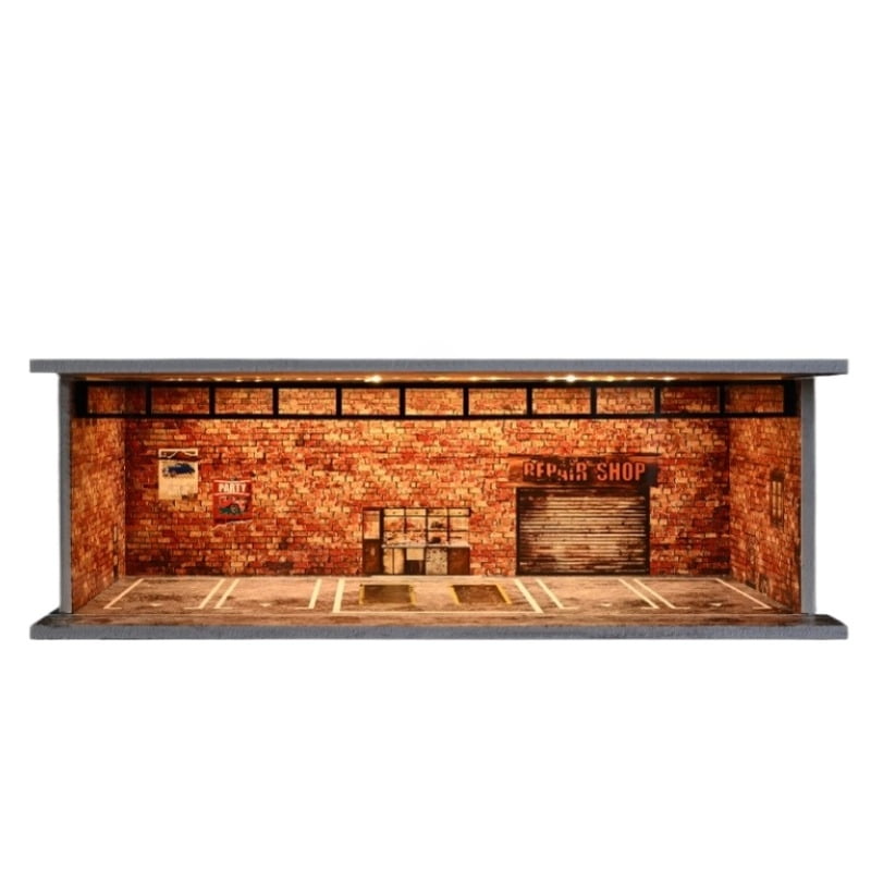 Diorama 1/64 Garage Model Diecast Car Display Case ,Simulated Parking ...