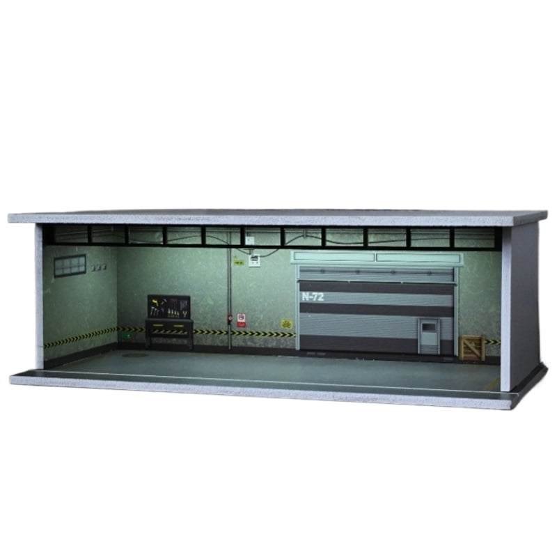 Diorama 1/64 Garage Model Diecast Car Display Case ,Simulated Parking ...