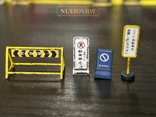 Dronehint.com Diorama 1/64 Japanese Road Signs Model City Street Scene ...