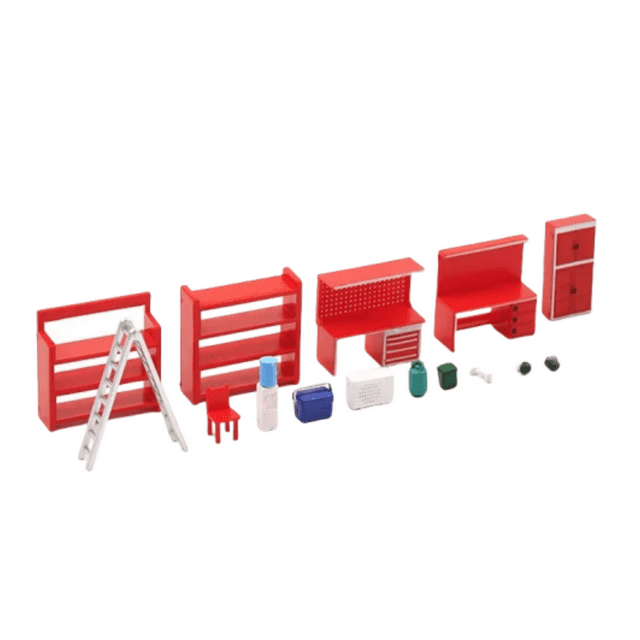 Diorama 1:64 Scale Car Repair Model Set, Garage Workshop Tuning Scene ...