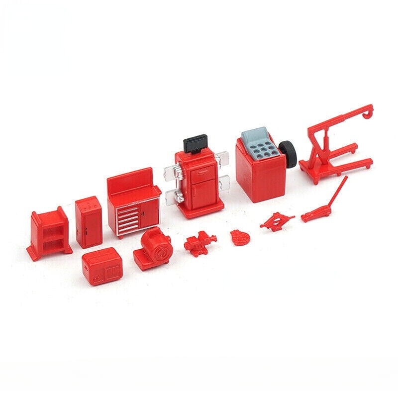 Diorama 1:64 Scale Car Repair Model Set, Garage Workshop Tuning Scene ...