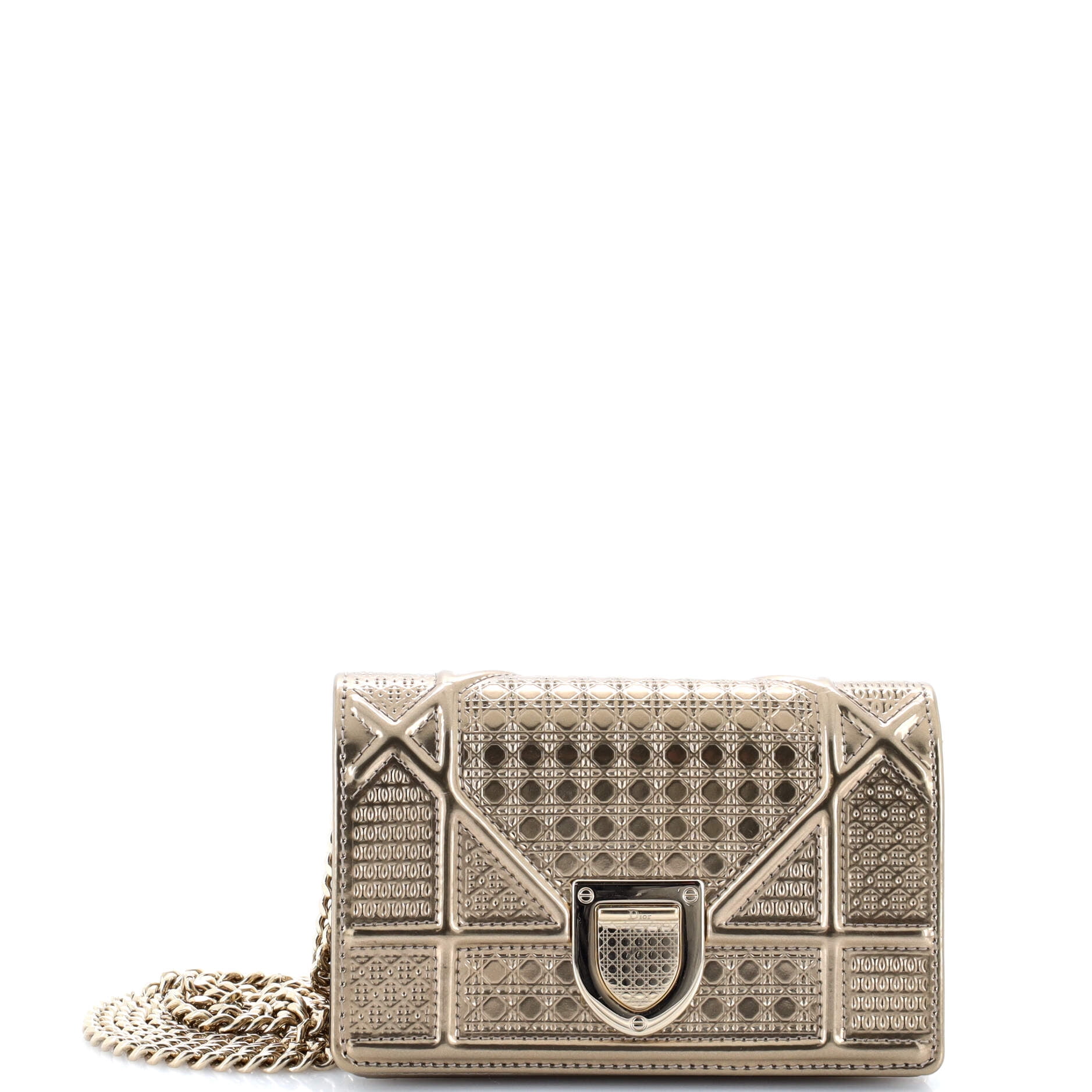 Pre-Owned Diorama Flap Bag Cannage Embossed Calfskin Baby By Rebag ...