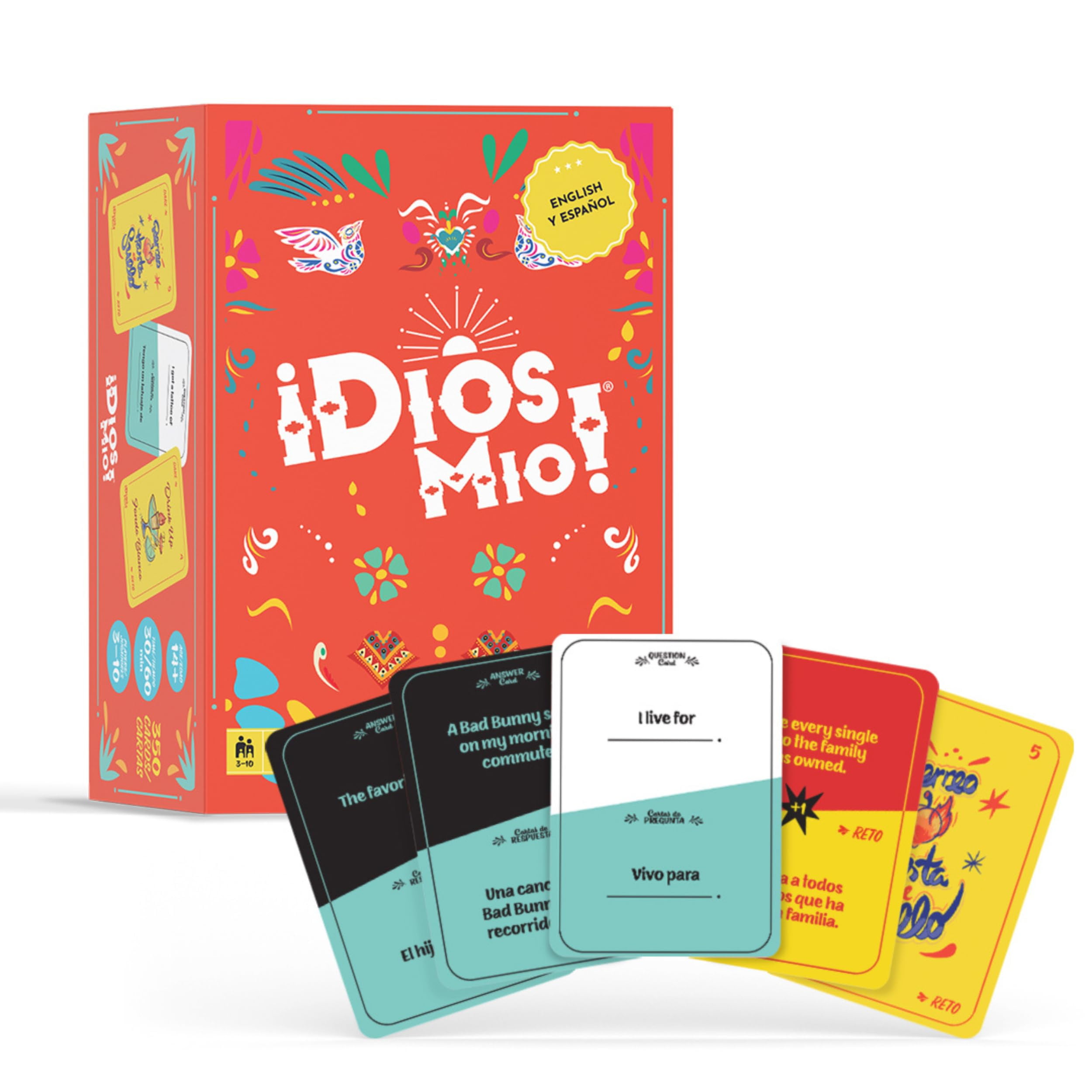 Dios Mio! Party Game - Bilingual Comedy Card Game for Latinos, Fun for ...
