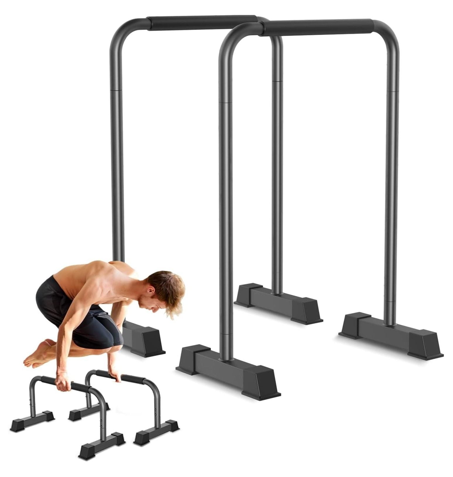 Dip Bar, Adjustable Dip Stand Station for Home Workout, Heavy Duty ...