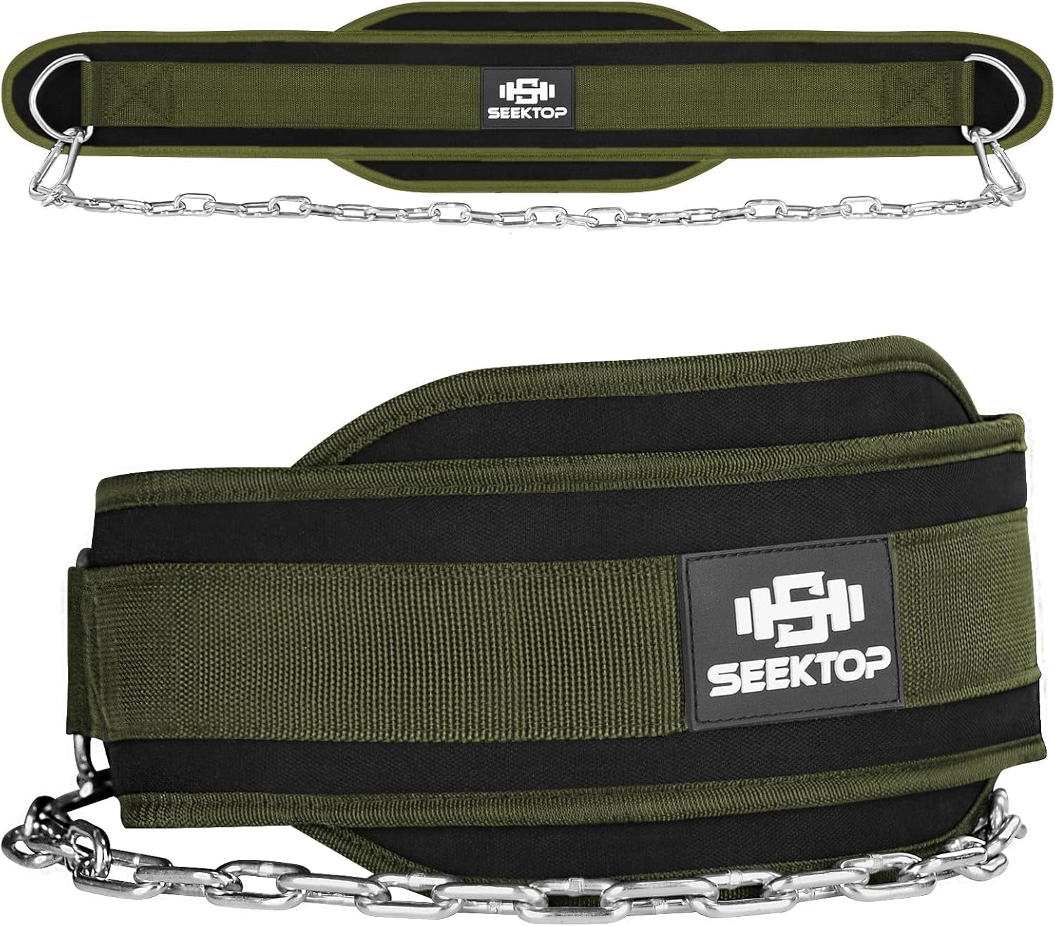 Dip Belt With Chain for Weightlifting - Neoprene Waist Belt for GYM ...