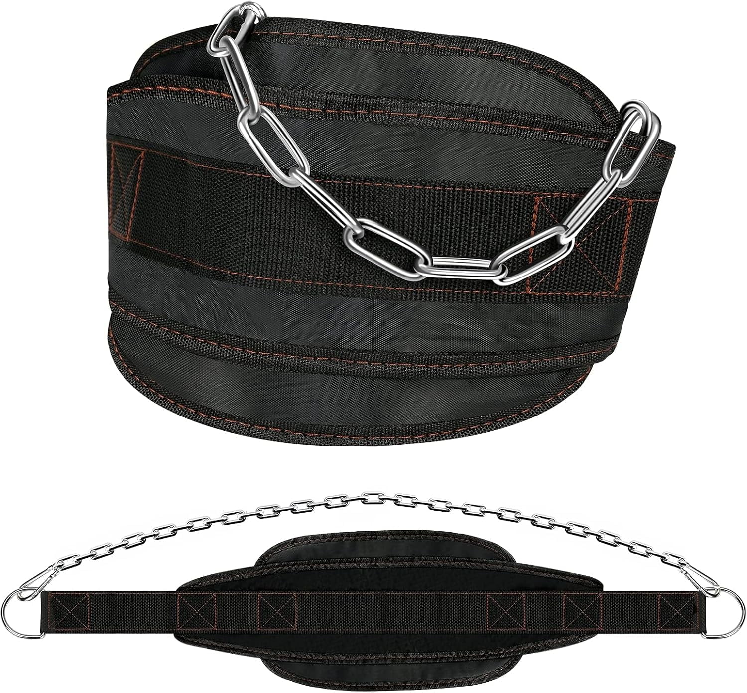 Dip Belt for Weight lifting, Weight Belt with 34'' Extra Long ...