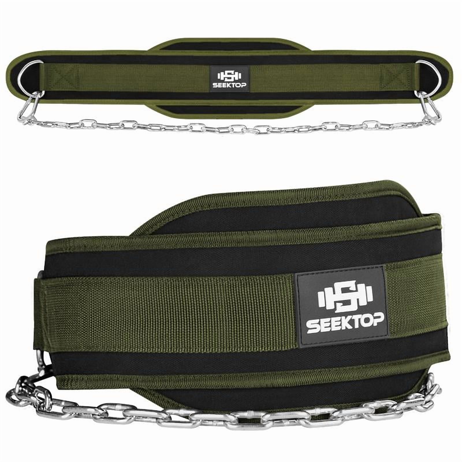 Dip Belt for Weightlifting - GYM Workout Pull Ups Belt with Chain ...