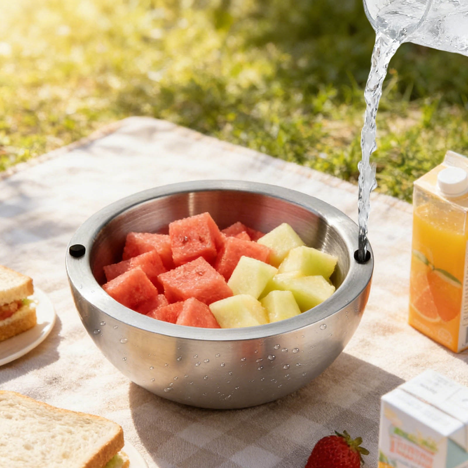 Dip Chiller Bowl - 70oz/35oz/16oz Stainless Steel Insulated Cold Server ...