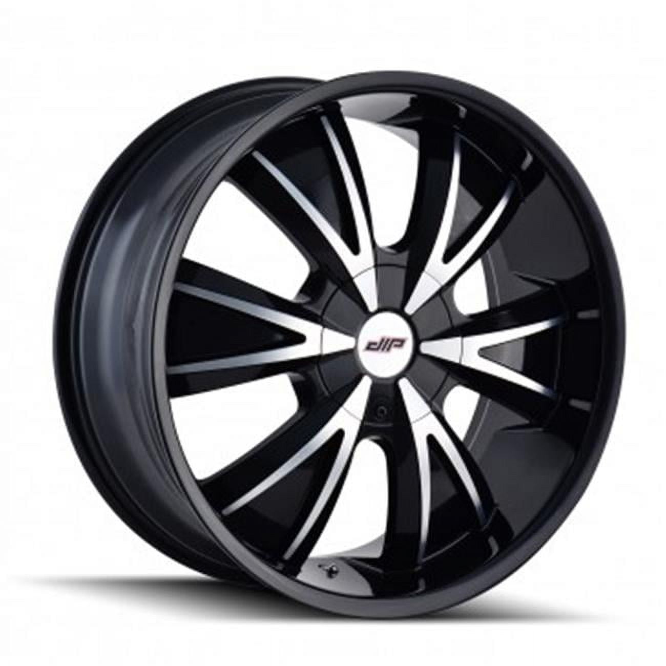 Dip D38-24952B 5-127, 5-139.7 PCD Vibe Gloss Black Machined Face Wheel ...