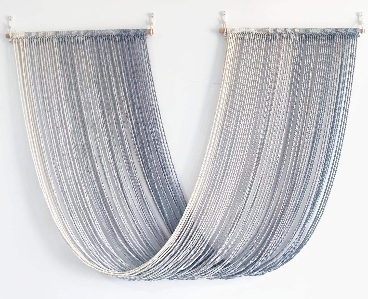 Dip Dye Large Macrame Wall Hanging Tie-Dye Yarn Tapestry Home Boho Wall ...