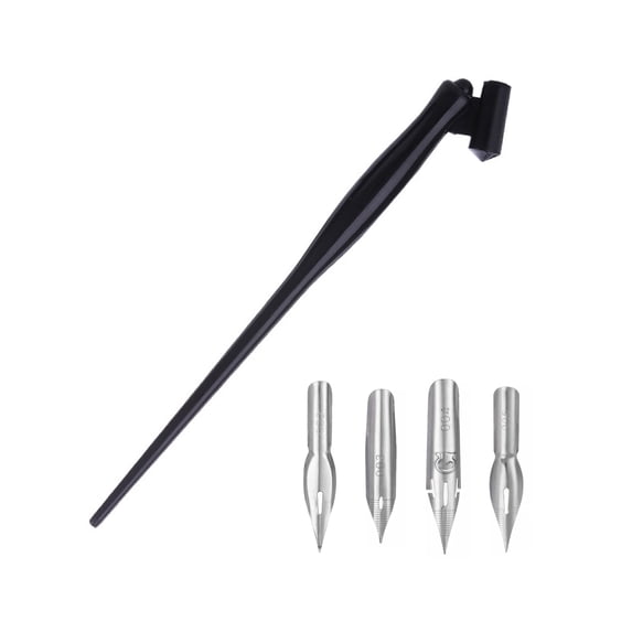 Dip Pen Holder with 4 Interchangeable Tip for Writing Art Drawing ...