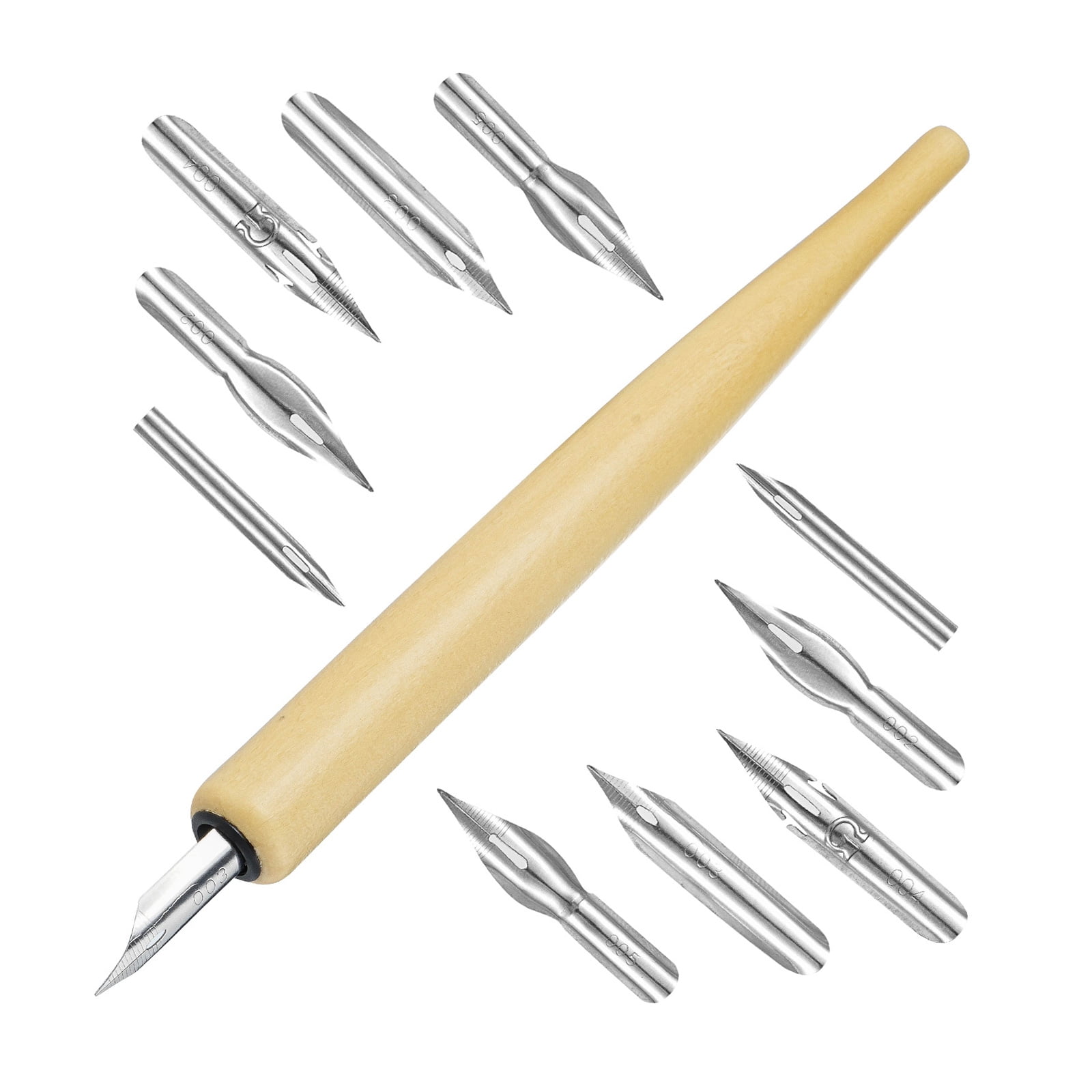 Dip Pen Holder with 5 Interchangeable Tip Fountain Pen Dip Pen for ...