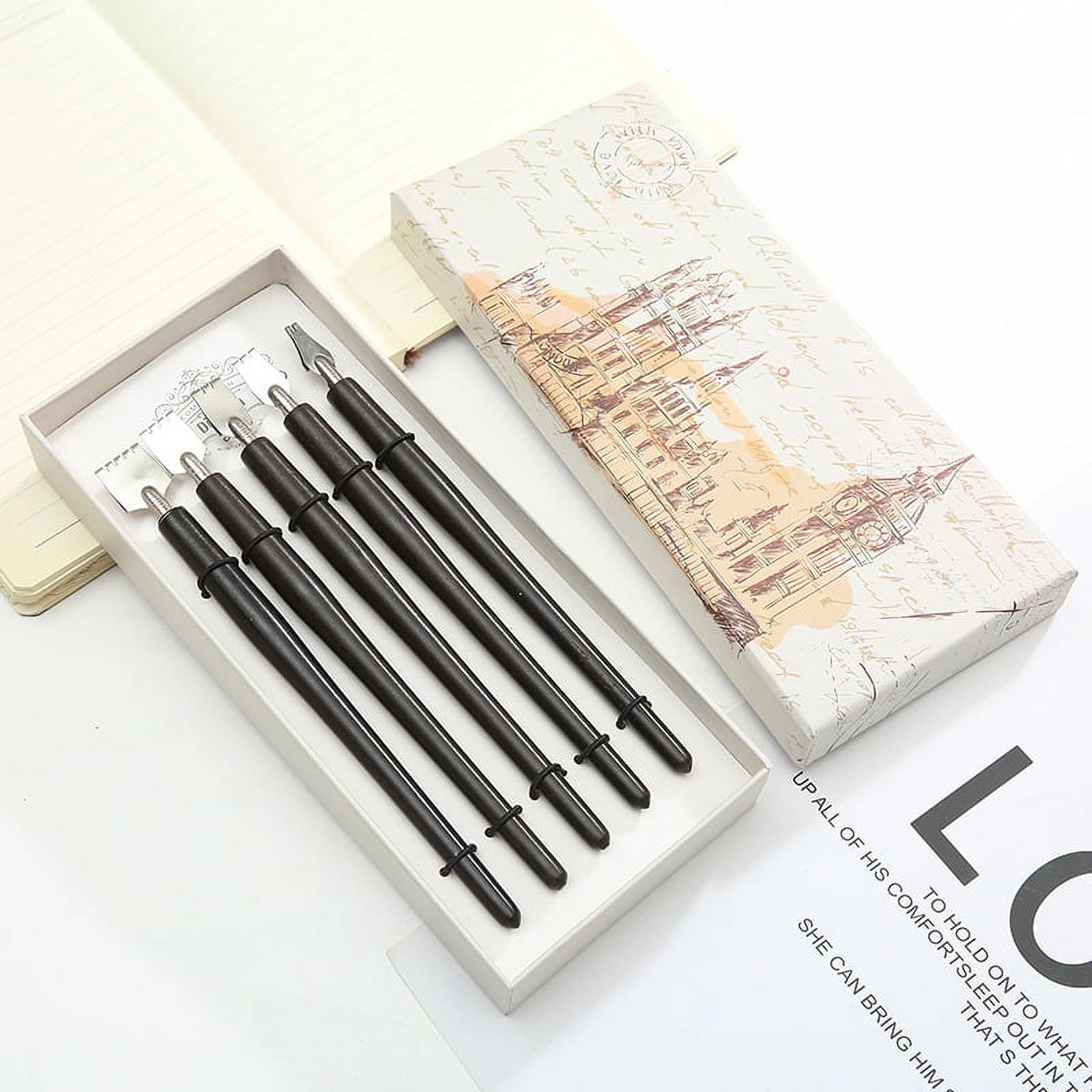 Dip Pen Set, 5Pieces Calligraphy Pens Set, for Art, Writing, Drawing ...